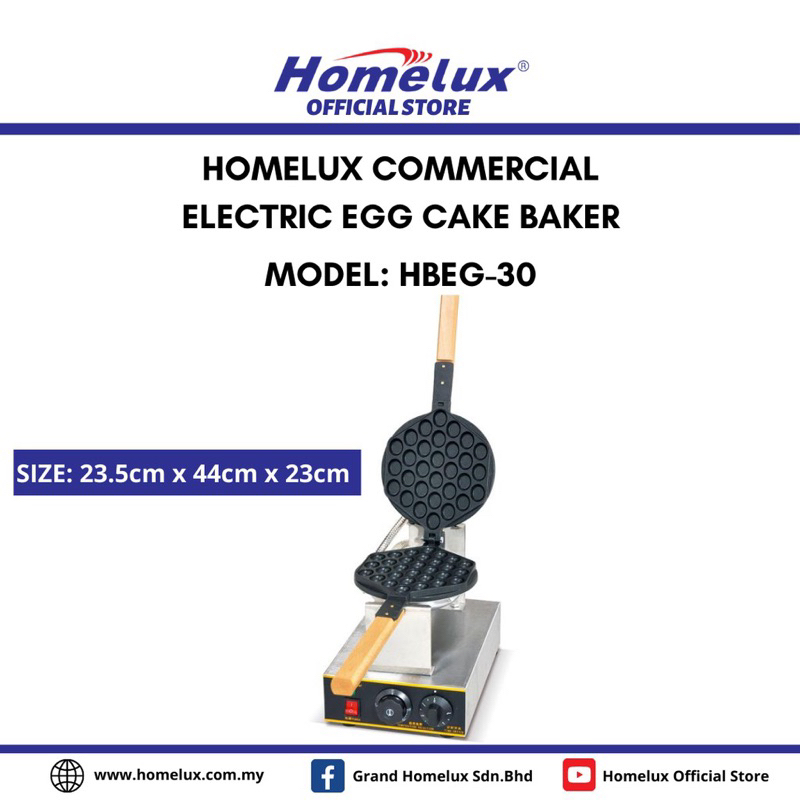 HBEG-30 Electric Commercial Bubble Egg Waffle Baker Hong Kong Bubble ...
