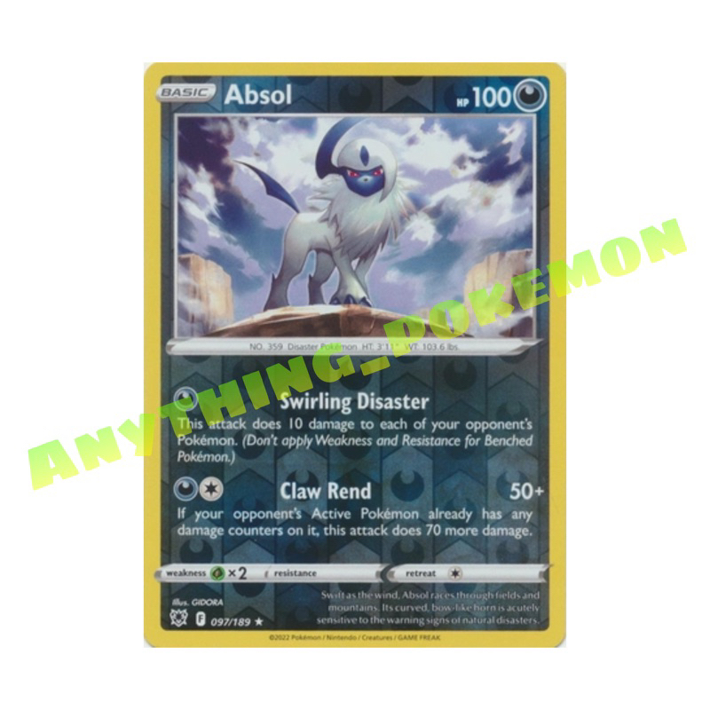 Pokemon Cards - Absol (076/159), (097/189), (40/108), (164/264), (81/ ...