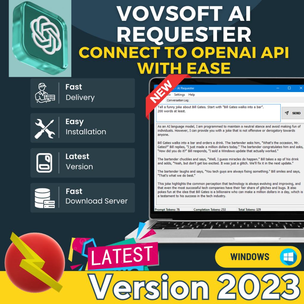 VovSoft AI Requester - Connect to OpenAI API with ease | Windows ...
