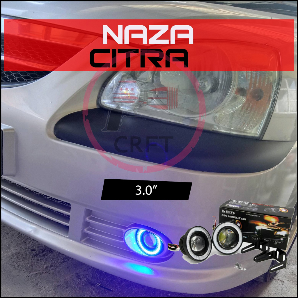 SC540 Naza Citra Lampu Sport Fog Lights Foglamp Fog Lamp Kereta Ring ...