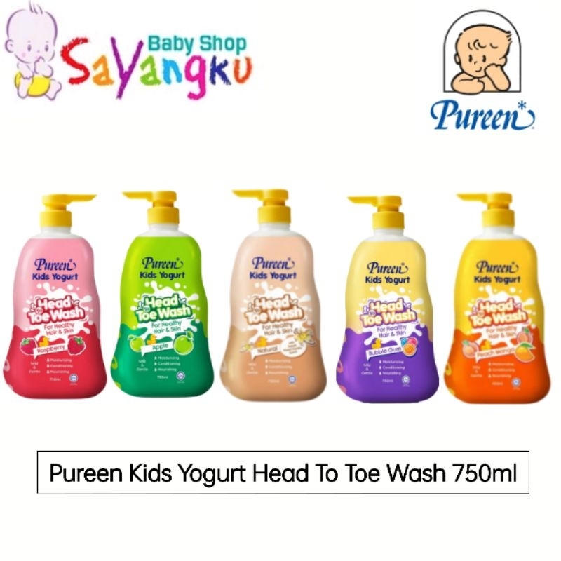 Pureen Kids Yogurt Head To Toe Wash - 750ml **New Packing** | Shopee ...