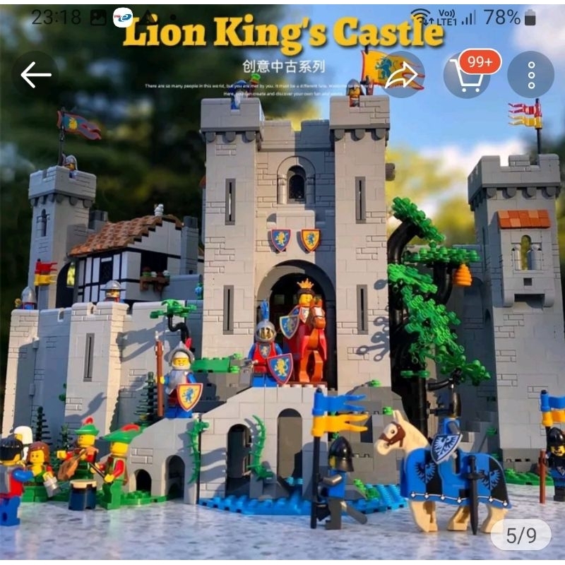 LION KING KNIGHTS CASTLE BUILDING BLOCKS | Shopee Malaysia