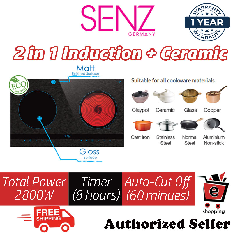 SENZ SZ-RI3200i 2 in 1 Smart Cooker/Induction Stove/Electric Stove ...