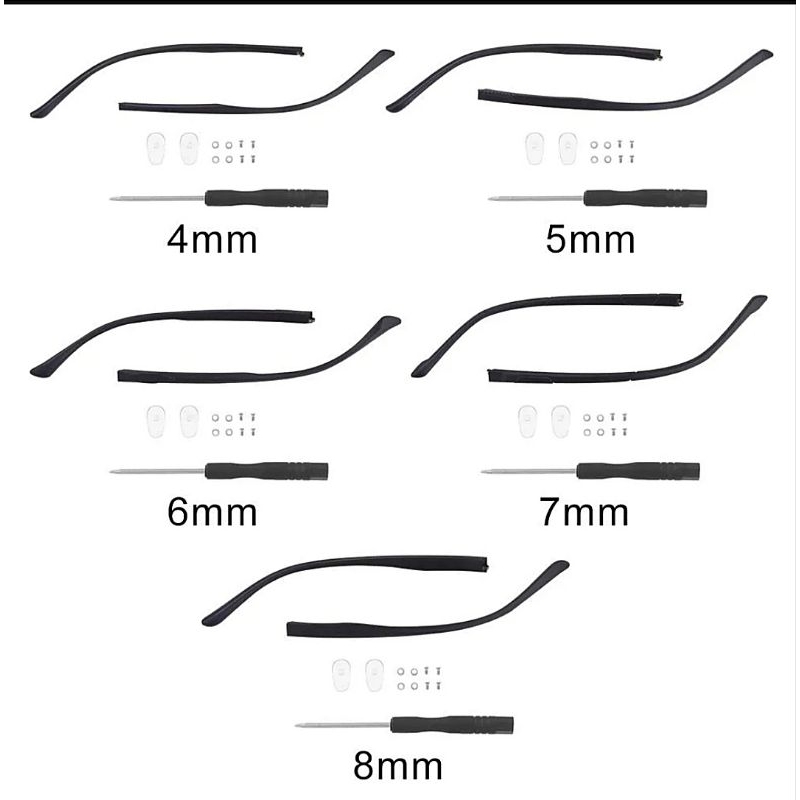 Anti-Slip Spectacle Frame / Glasses Arm/ Replacement Leg Eyewear ...