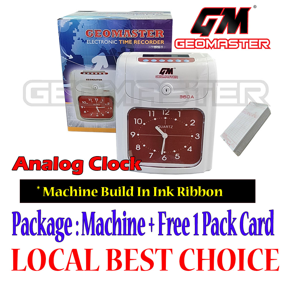 Office Punch Card Machine Analog Time Recorder Attendance Stock Ready ...