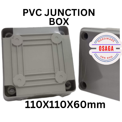 110X110X60MM EB442 PVC JUNCTION BOX IP56 GREY 1 BOX NEW READY STOCK ...