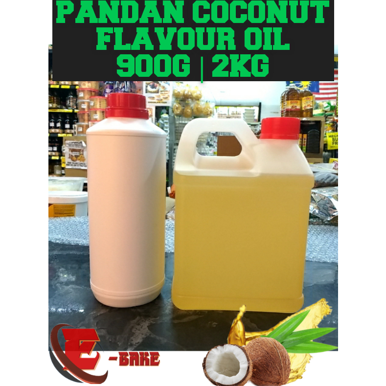 PANDAN COCONUT FLAVOUR OIL 2KG | 900G | PERASA PANDAN KELAPA OIL 2KG | 900G | HALAL | Shopee ...