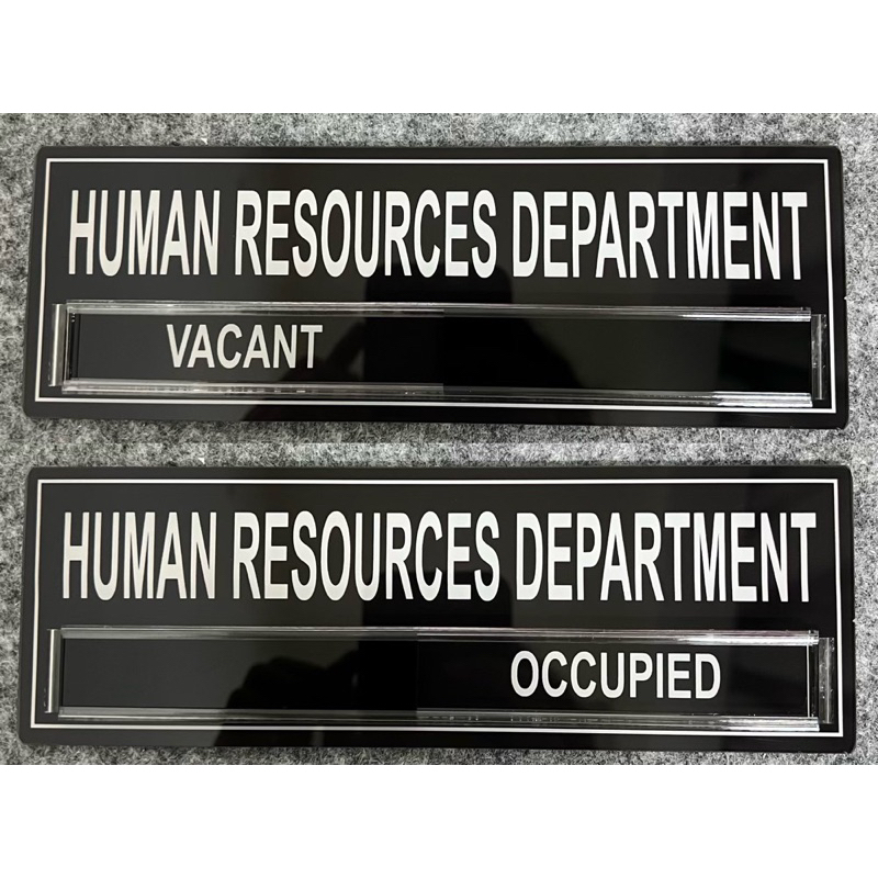 [With Slider] Custom Office Signage Slider Ada Tiada , Door Signage ...