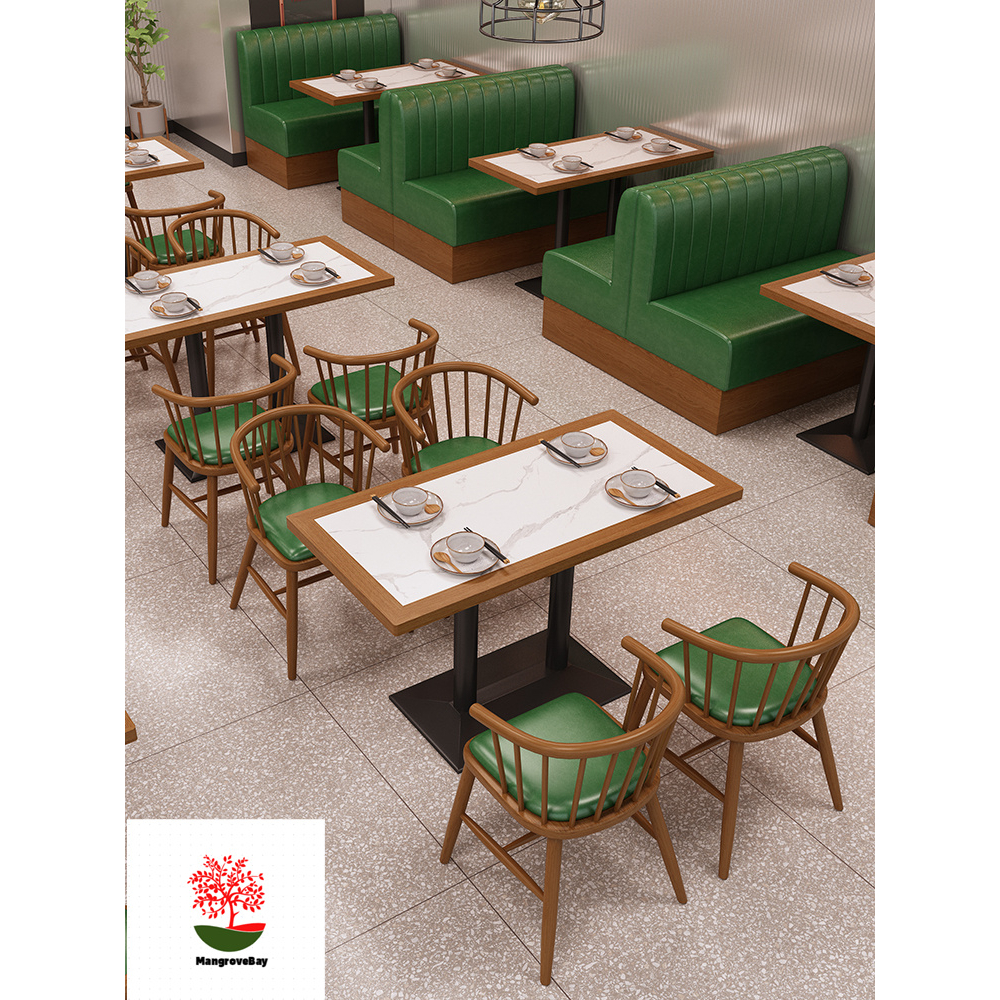 Restaurant Dining Table Set Fast Food BBQ Steamboat Coffee Shop Meja ...