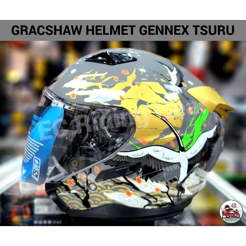 *FREE GIFT* Gracshaw Helmet Gennex G535 TSURU Japan Edition New ...