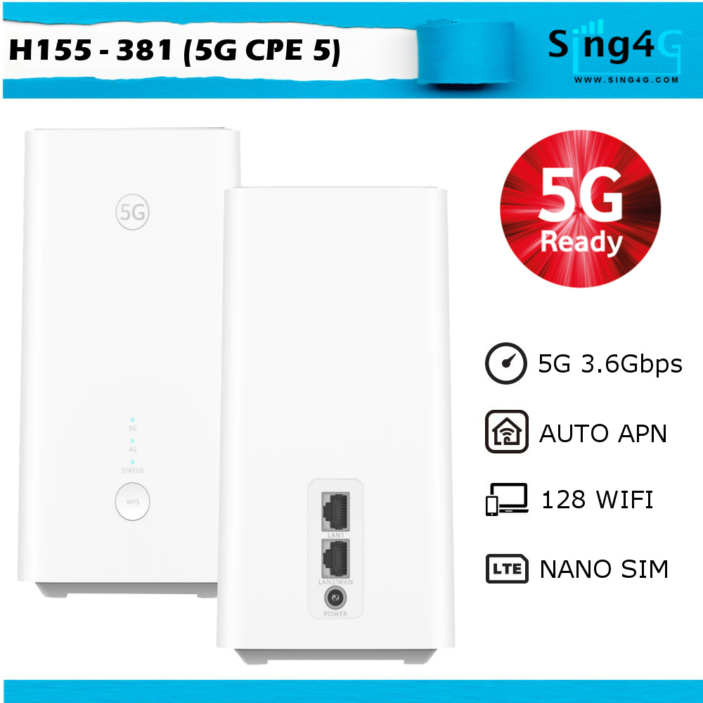 Huawei Brovi 5G CPE 5 Wireless CPE Router H155 H155-381 WIFI 6 SIM ...