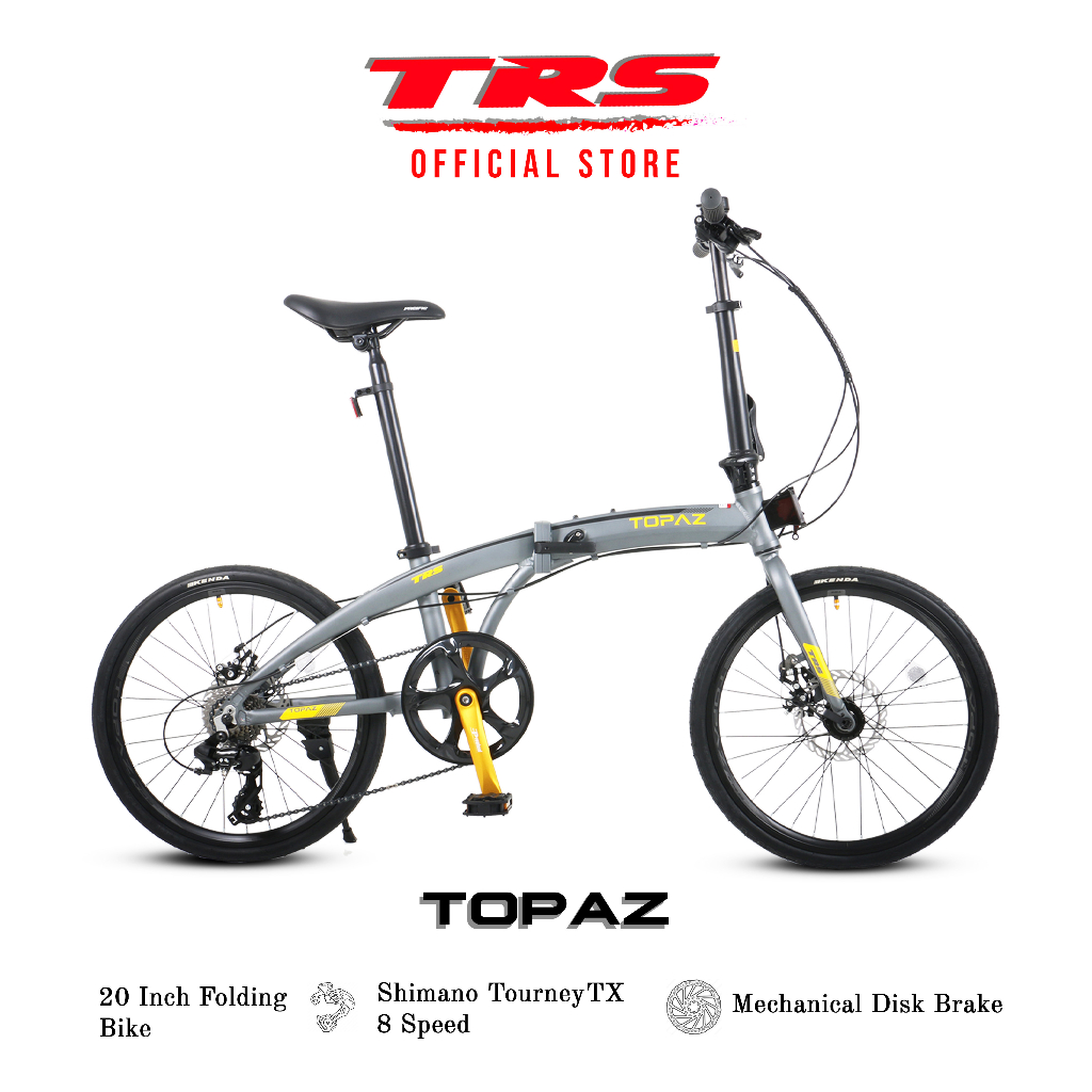TRS Topaz Aluminum Folding Bike - Shimano 1x8 Speed (20") | Shopee Malaysia