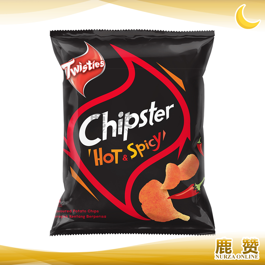 Twisties Chipster Original/ Hot & Spicy Flavour Potato Chips Kerepek ...