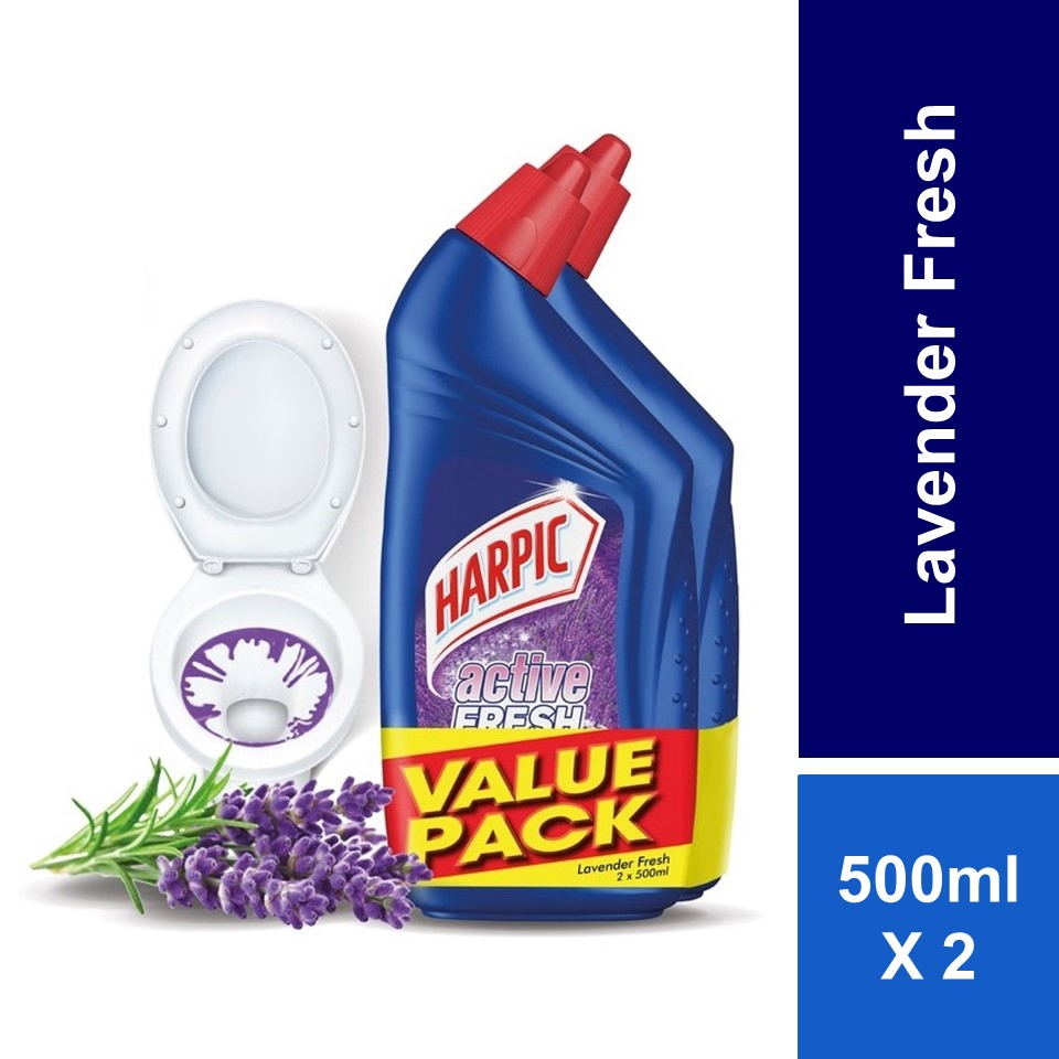 Harpic Powerplus Disinfectant Toilet Bowl Cleaner All in One 450ml / 500ml x 2s | Shopee Malaysia