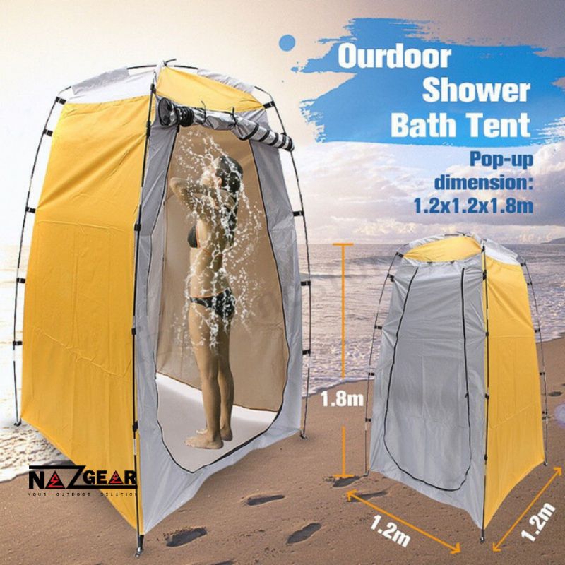 Outdoor Shower Bath Tent, Outdoor Changing Tent | Shopee Malaysia