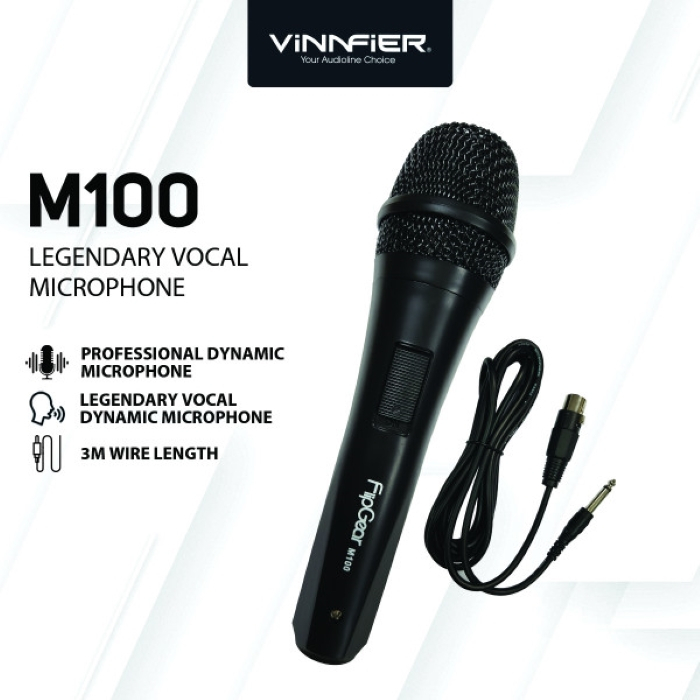 Vinnfier FlipGear M100 Wired Microphone with Wire/ M200 Legendary Vocal ...