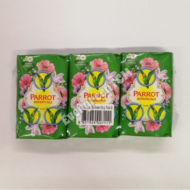 Parrot Botanicals Green Soap 55g x 3packs (Sabun) | Shopee Malaysia