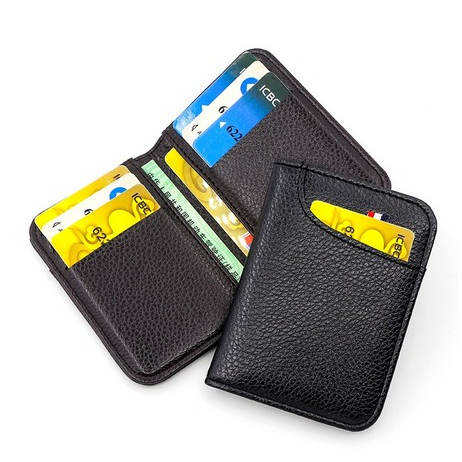 Unisex Card Holder Credit Card Wallet Fashion Soft Thin ID Card Holder ...