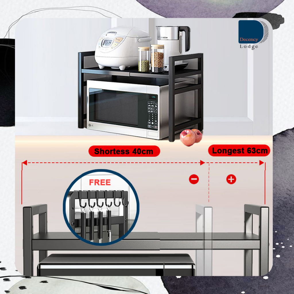 KITCHEN RACK MICROWAVE RACK OVEN RACK CARBON STEEL KITCHEN STORAGE RACK ...