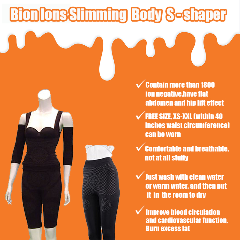 JAPAN🇯🇵BION S-Shape Far Infrared & Negative IONS Slimming Body Shaper ...