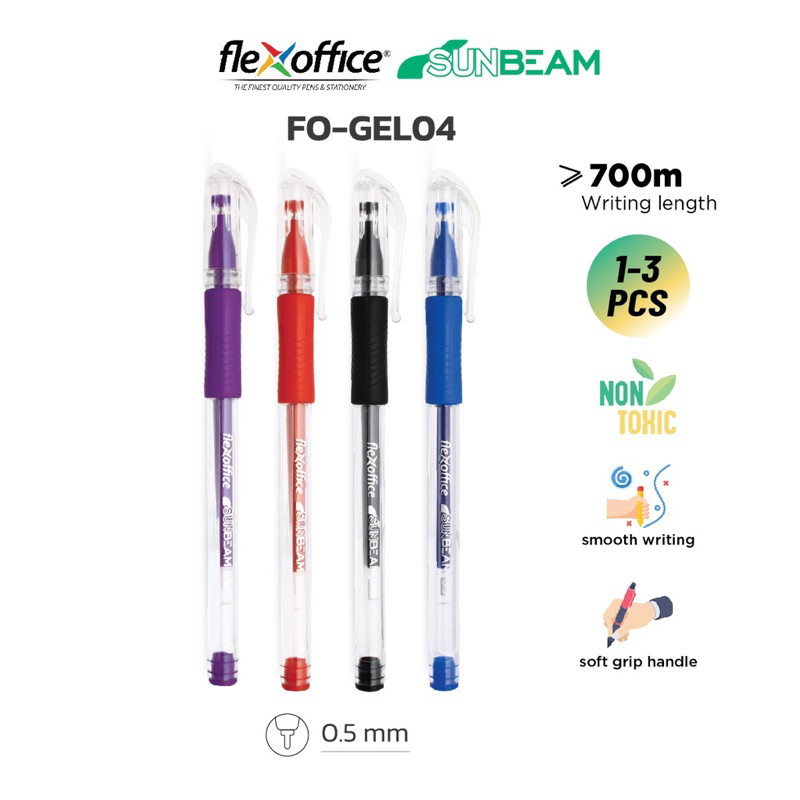 Flexoffice Gel Pen FO-GEL04 1box 12pcs | Shopee Malaysia