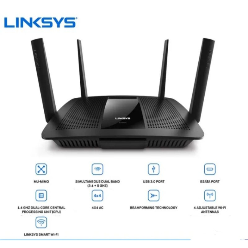 Linksys Starhub EA8500-AH Max-Stream™ AC2600 MU-MIMO Gigabit Wi-fi ...