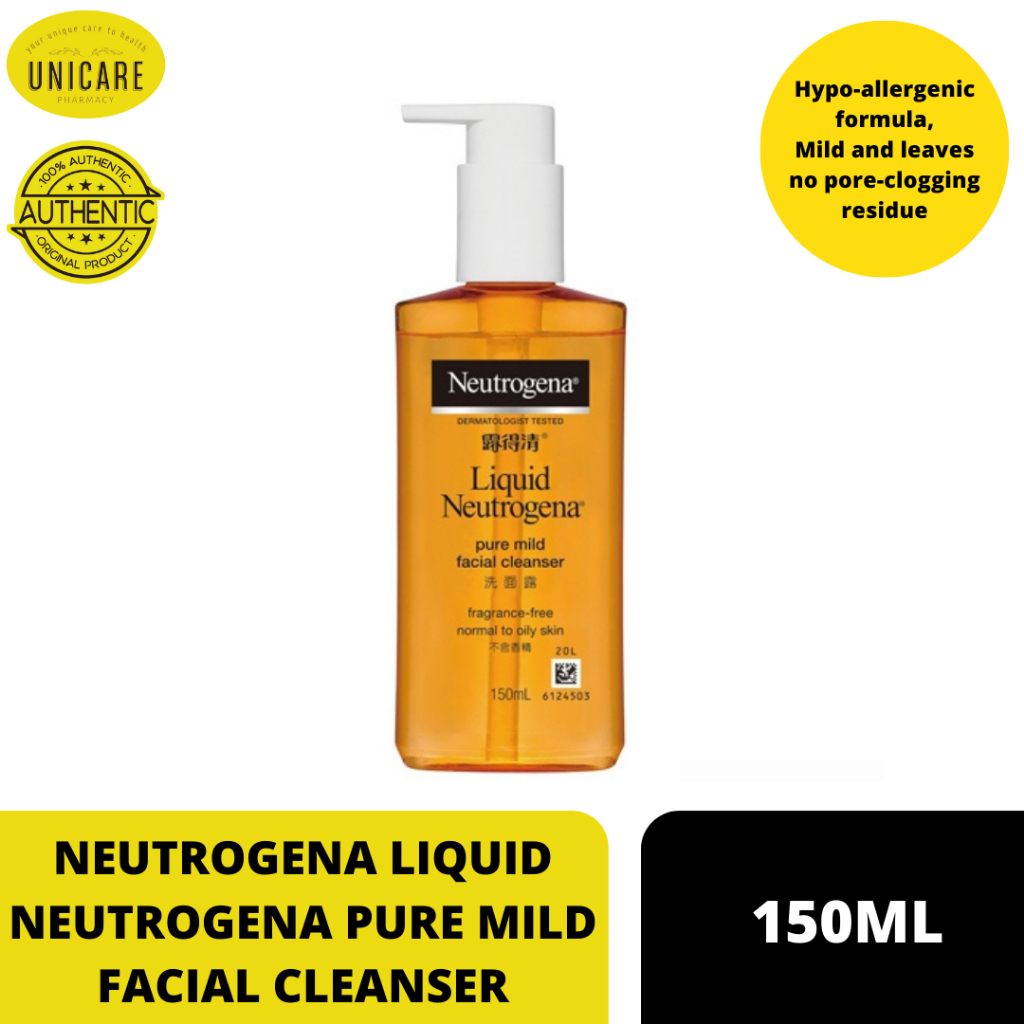 NEUTROGENA LIQUID NEUTROGENA PURE MILD FACIAL CLEANSER 150ML. For ...