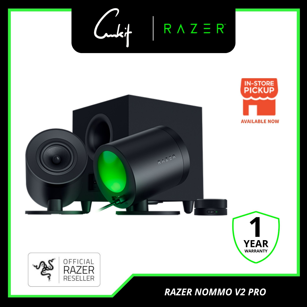 2025 SALE 】Razer Nommo V2 Pro Full-Range 2.1 PC Gaming Speakers with ...