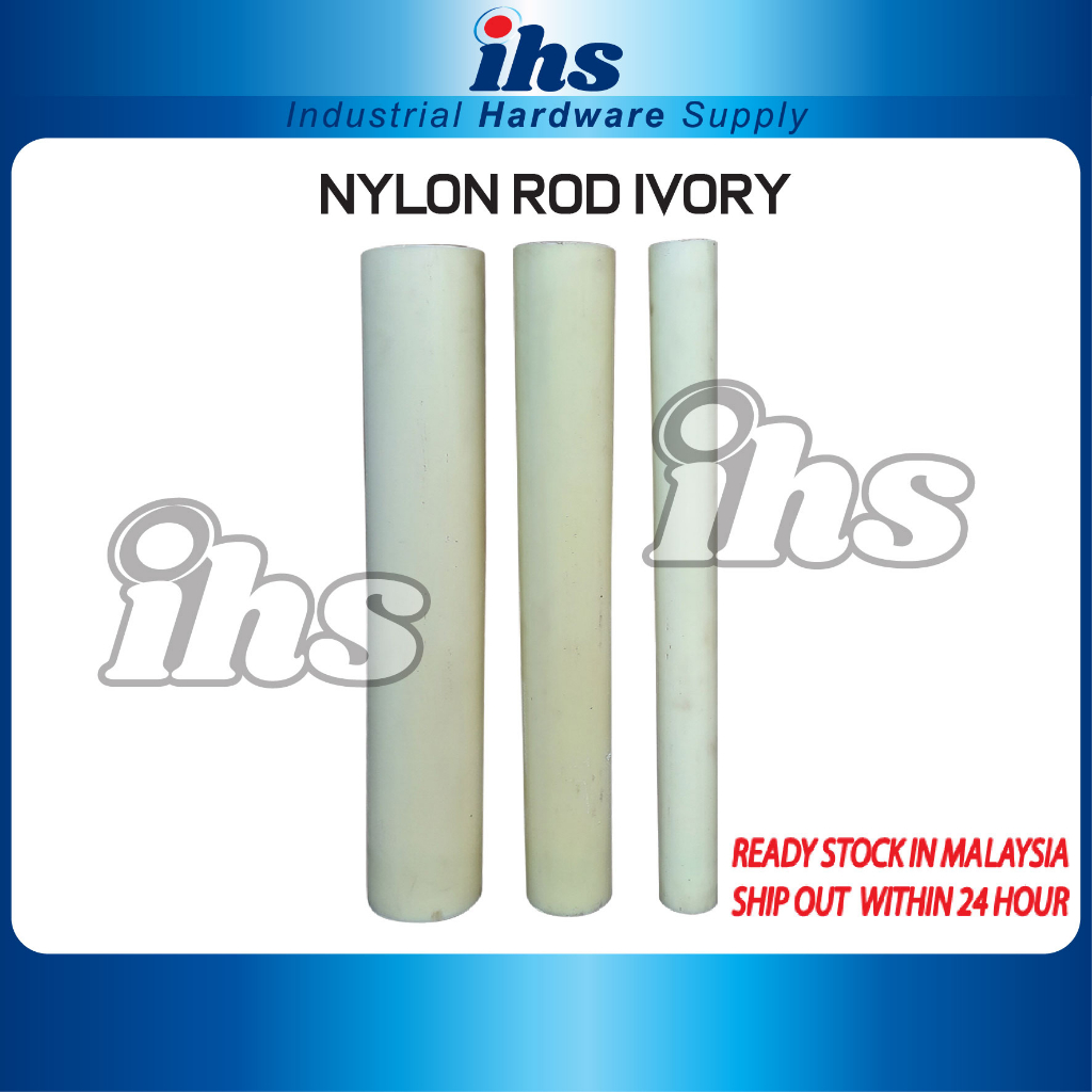 Nylon Rod Ivory Color 40mm Diameter * 1 Meter Length | Shopee Malaysia