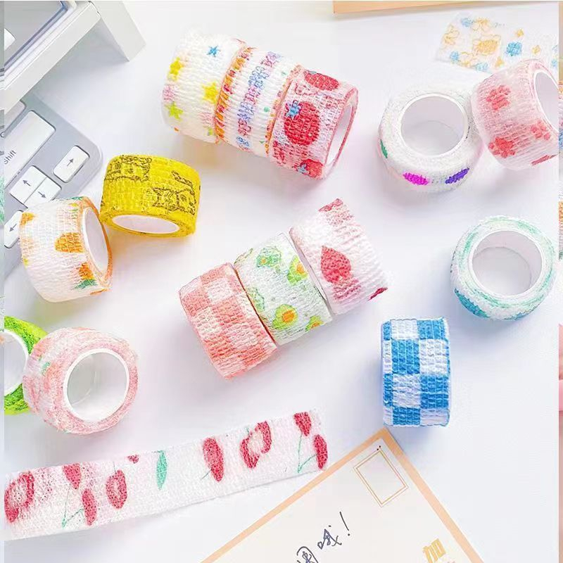 1PC Cute Finger Tape Finger Bandage Self Adhesive Elastic Bandage Wrap ...
