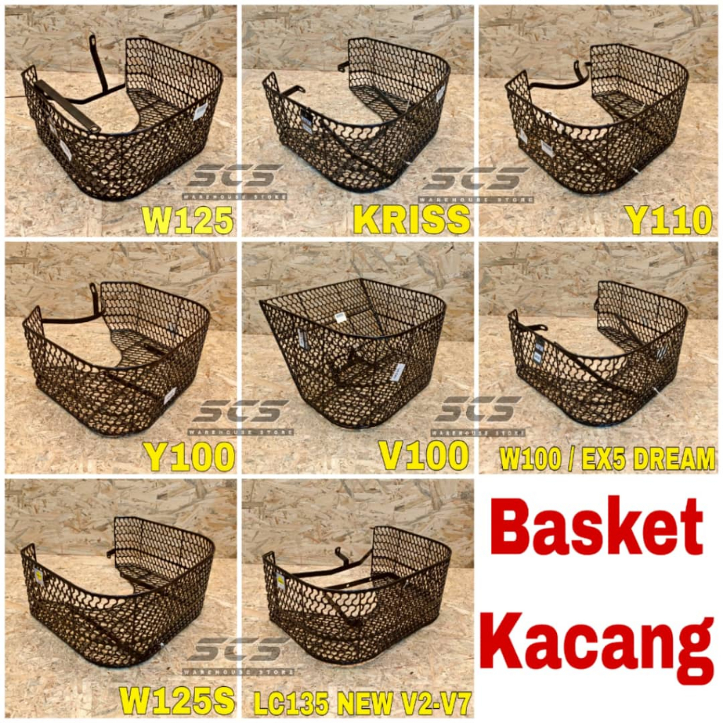 Bakul Kacang (Besi Tebal) Basket 88 LC135/KRISS/Y110/Y100/C70/SS2/EX5/DREAM/V100/W100/RS150 ...