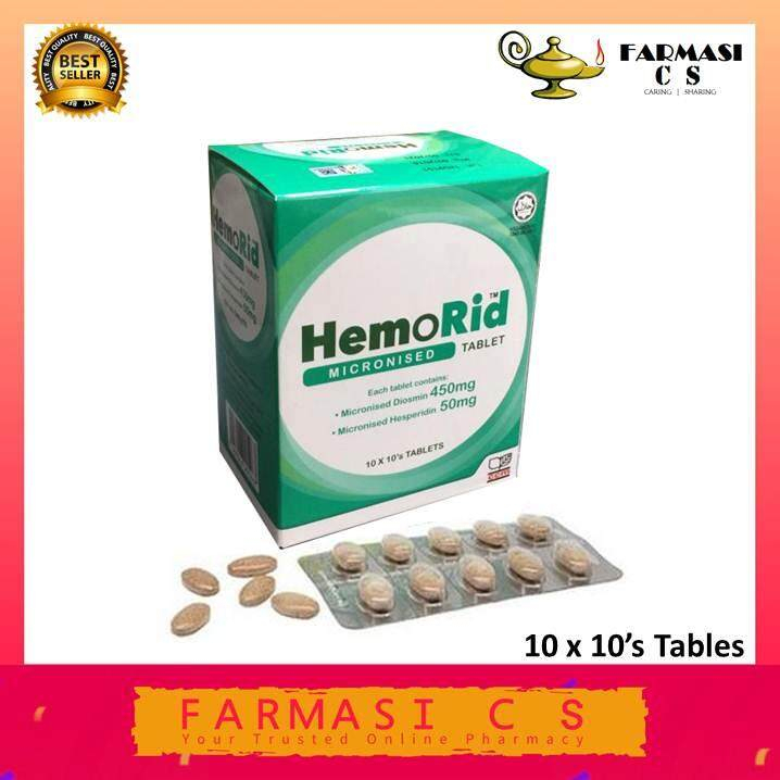 HemoRid CT Micronised Tablet 100 Tablets EXP:05/2027 [ Hemorrhoids ...