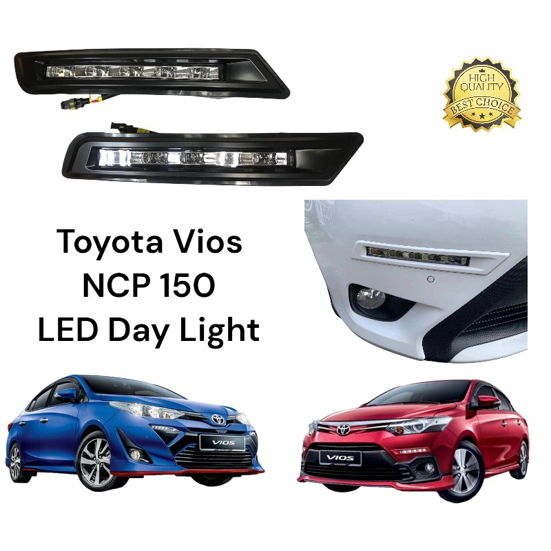 Toyota Vios NCP 150 Front Bumper LED Day Light Set | Shopee Malaysia