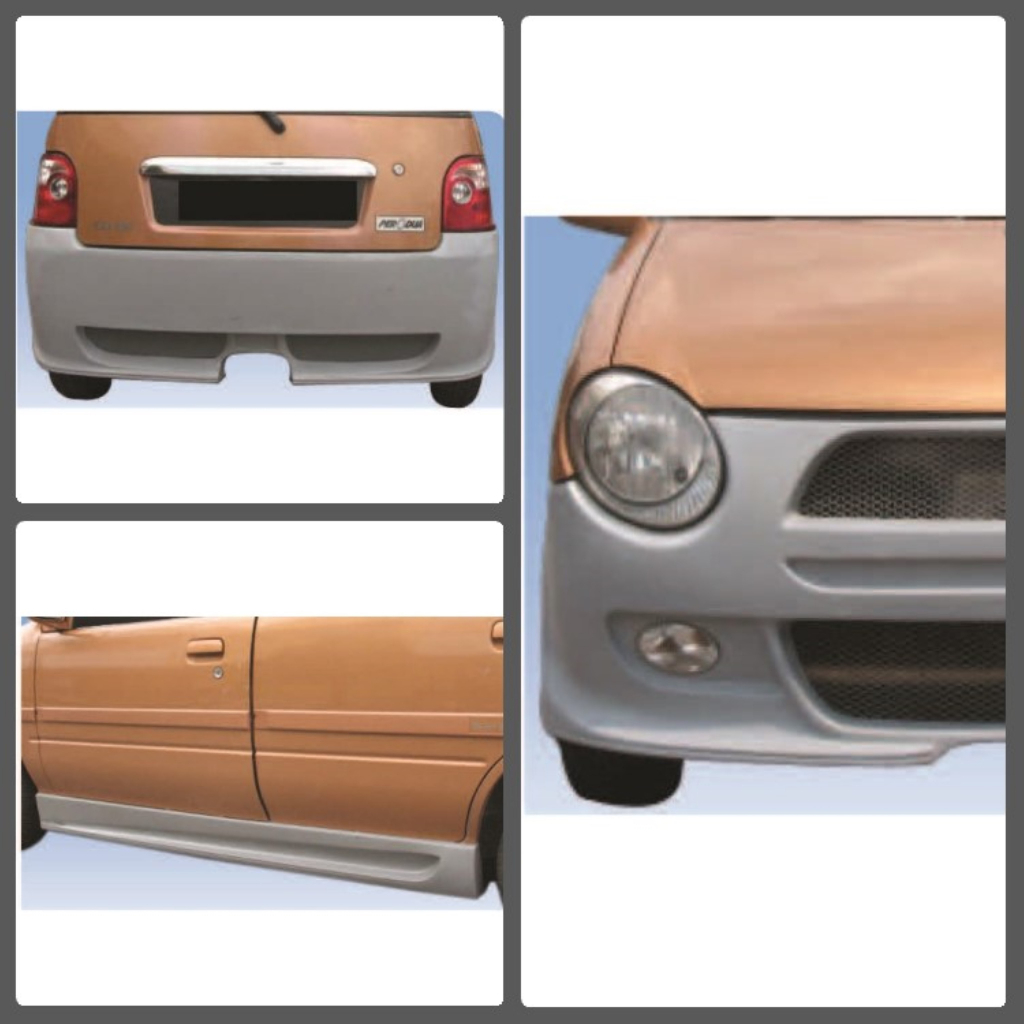 Perodua New Kancil Mira Skirting Body Kit Fiber Ready Stock | Shopee ...