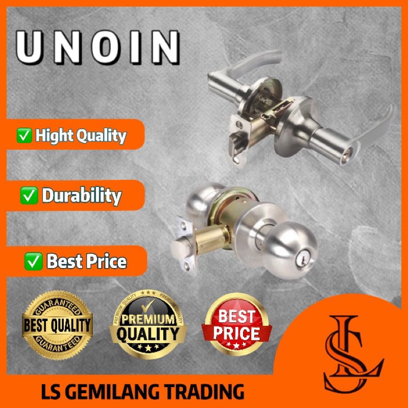 LS GEMILANG UNOIN CYLINDER DOOR LOCK Cylindrical Door Lock Set ( Round ...