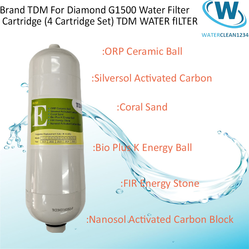 Brand TDM For Diamond G1500 Water Filter Cartridge ( 4 Cartridge Set ...