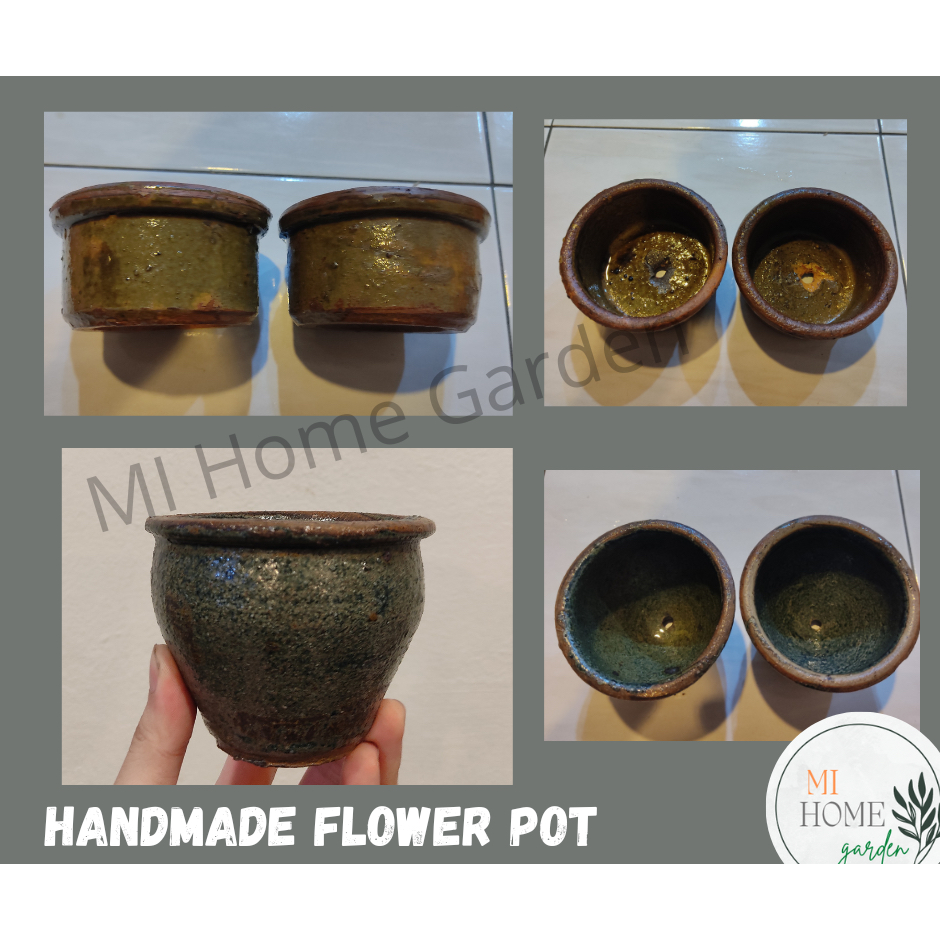 Handmade flower pot/ handmade pasu bunga/ 手作花盆 | Shopee Malaysia
