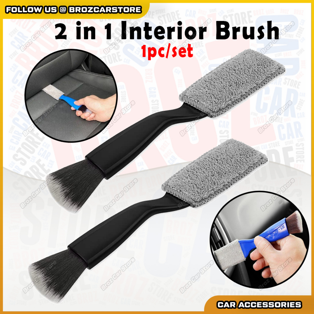 2 in 1 Interior Brush Car Berus Cuci Kereta Air Vent Double Headed ...