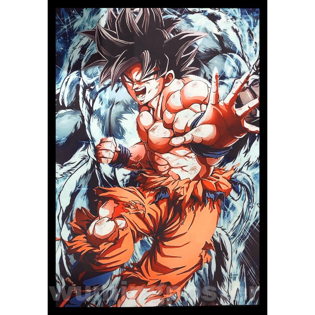 Dragon Ball Animation Super Goku Poster medium banner framed | Shopee ...