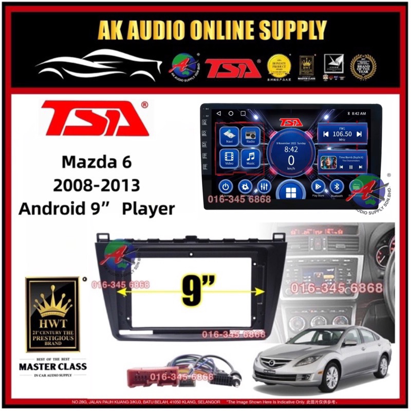 [ MTK 2+32GB ] TSA Mazda 6 2008 - 2013 Android 9'' inch Car player ...