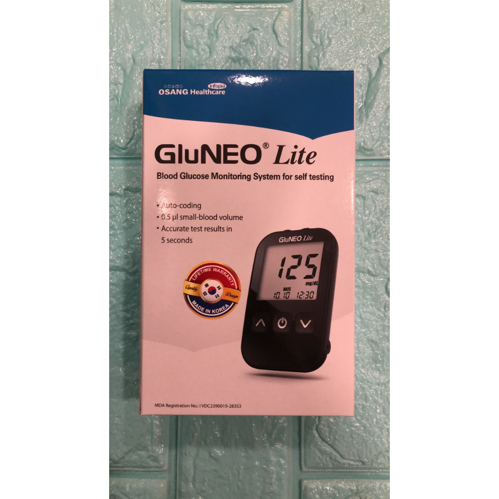 GluNEO Lite Blood Glucose Monitoring System Glucometer | Shopee Malaysia
