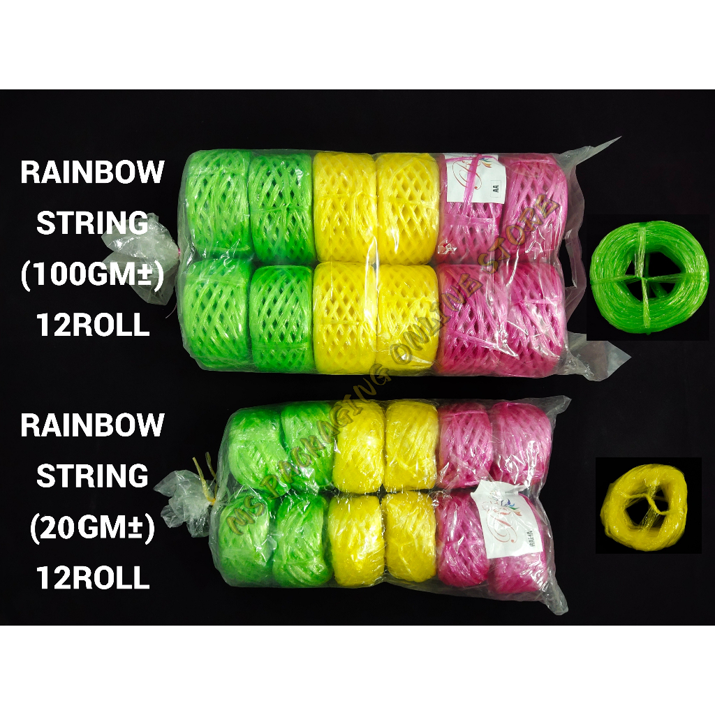Premium Plastic Rafia String [ 100gm± / 25gm± ] - Rope / Tali Rafia ...