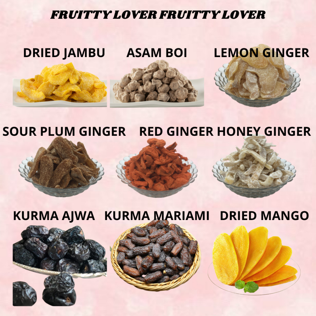 ZIP LOCK ( 100g ) MIX FRUITS - HONEY GINGER / LEMON GINGER / RED GINGER ...