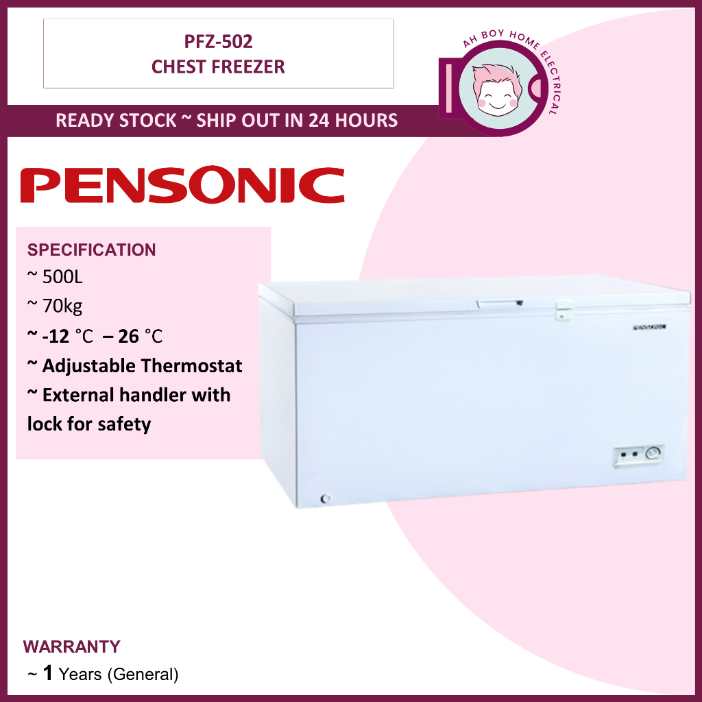 Pensonic Chest Freezer 500L ( PFZ502 / PFZ-502 ) | Shopee Malaysia