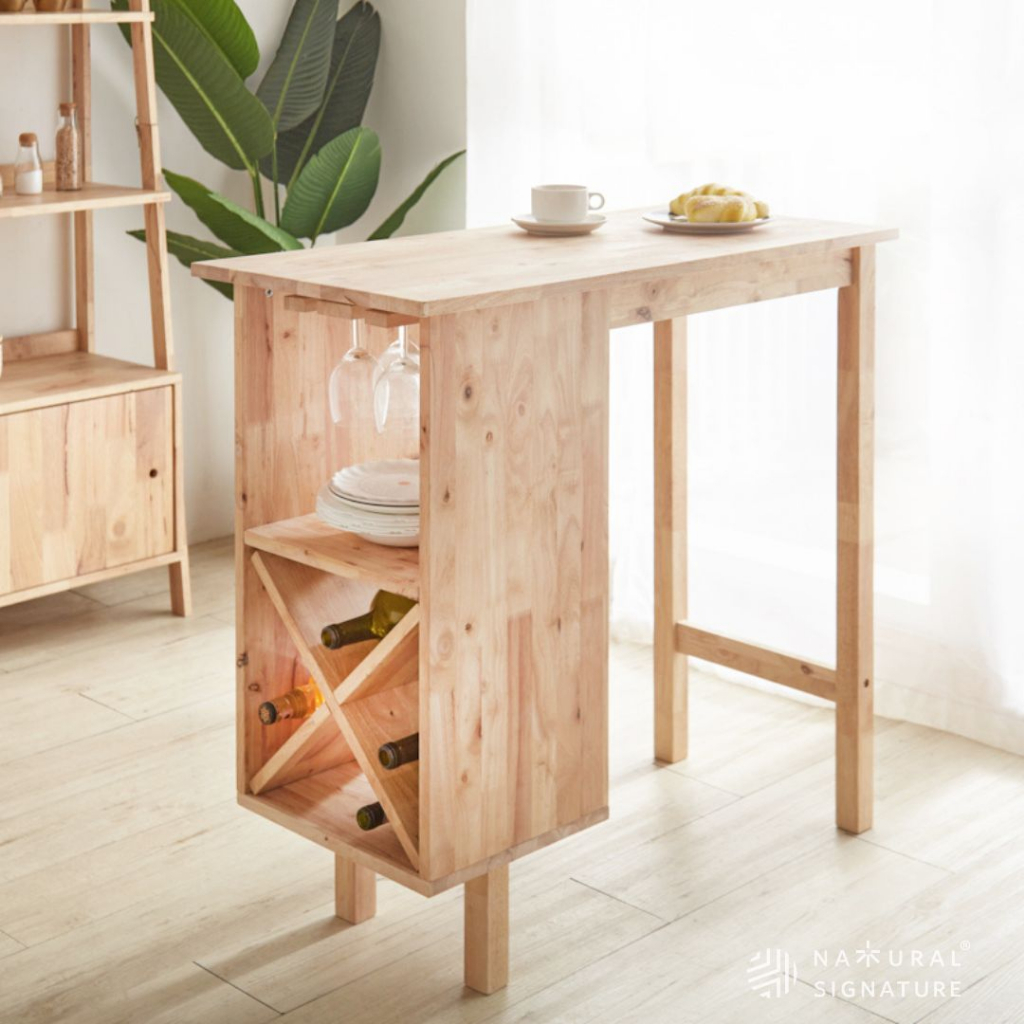 Natural Signature 3921T Verona Wine Bar Table/Solid wooden bar table ...