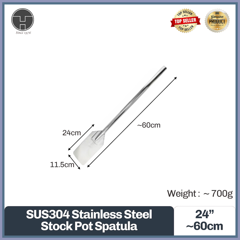[TeoHin] SUS304 Heavy Duty Spatula, Sampan, Kenduri, Stainless Steel ...