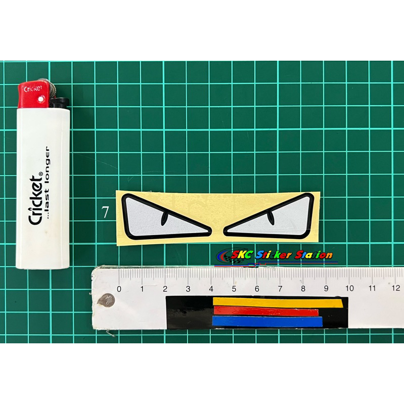 Fendi Eye / Monster Eye / Devil Eye Sticker Cutting Overlapping ...