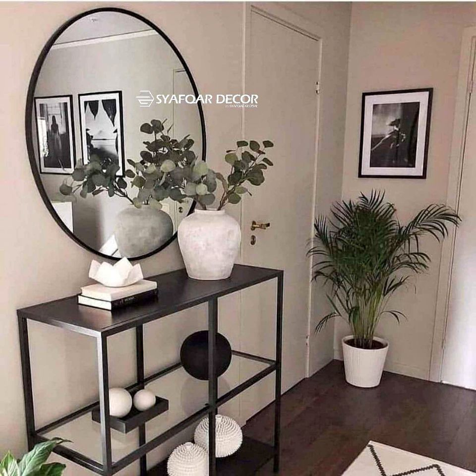 Round Mirror 100cm, 80cm, 45cm. Cermin Bulat 100cm, 80cm, 45cm. Ready ...