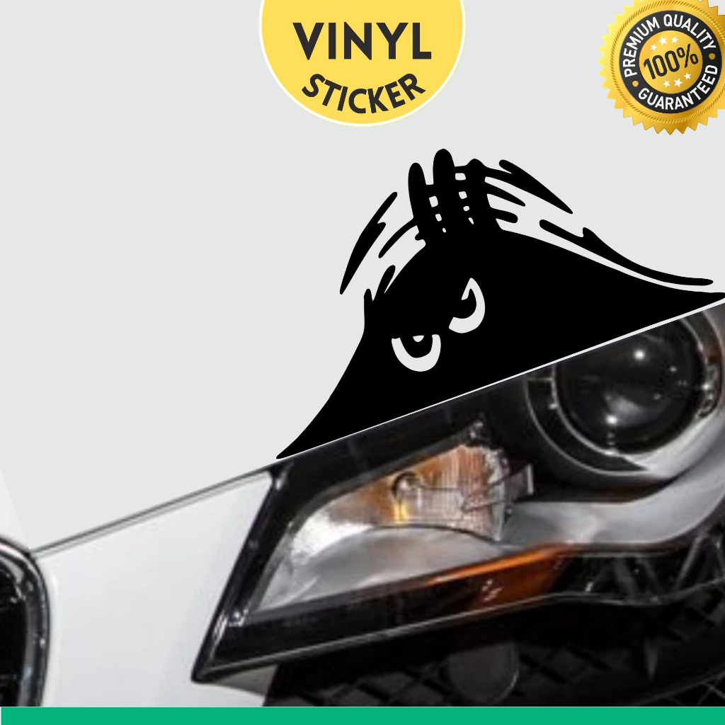 Peeking Monster Car Vinyl Sticker Kereta Stiker Vinyl Sticker