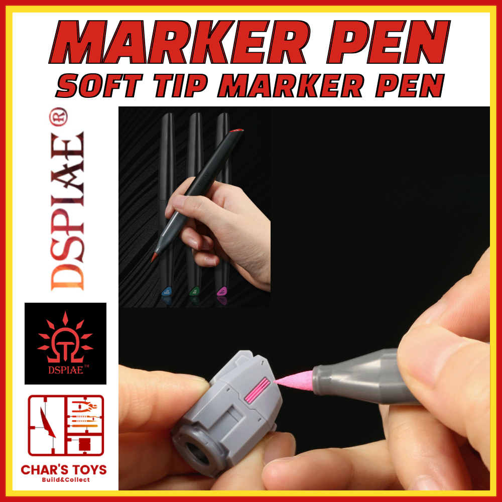 DSPIAE SOFT TIP MARKER PEN MKF/MK/MKM SERIES GUNDAM MARKER PLASTIC ...